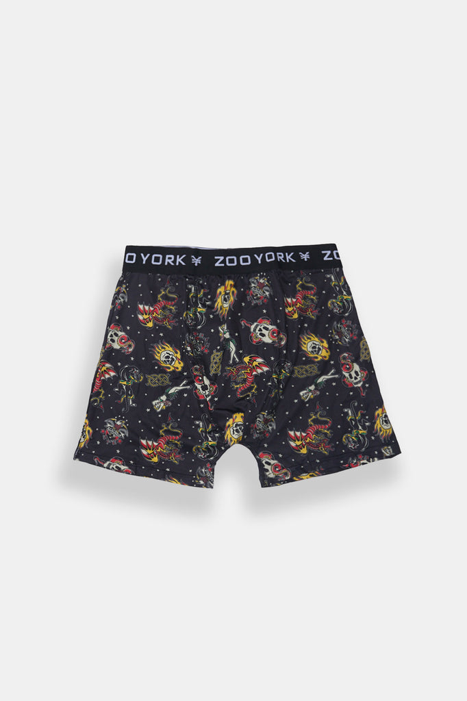 Zoo York Mens Tattoo Print Boxer Brief – Amnesia