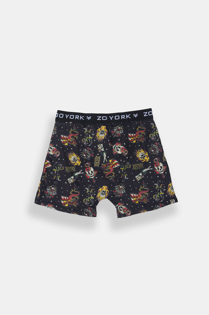 Zoo York Mens Tattoo Print Boxer Brief – Amnesia