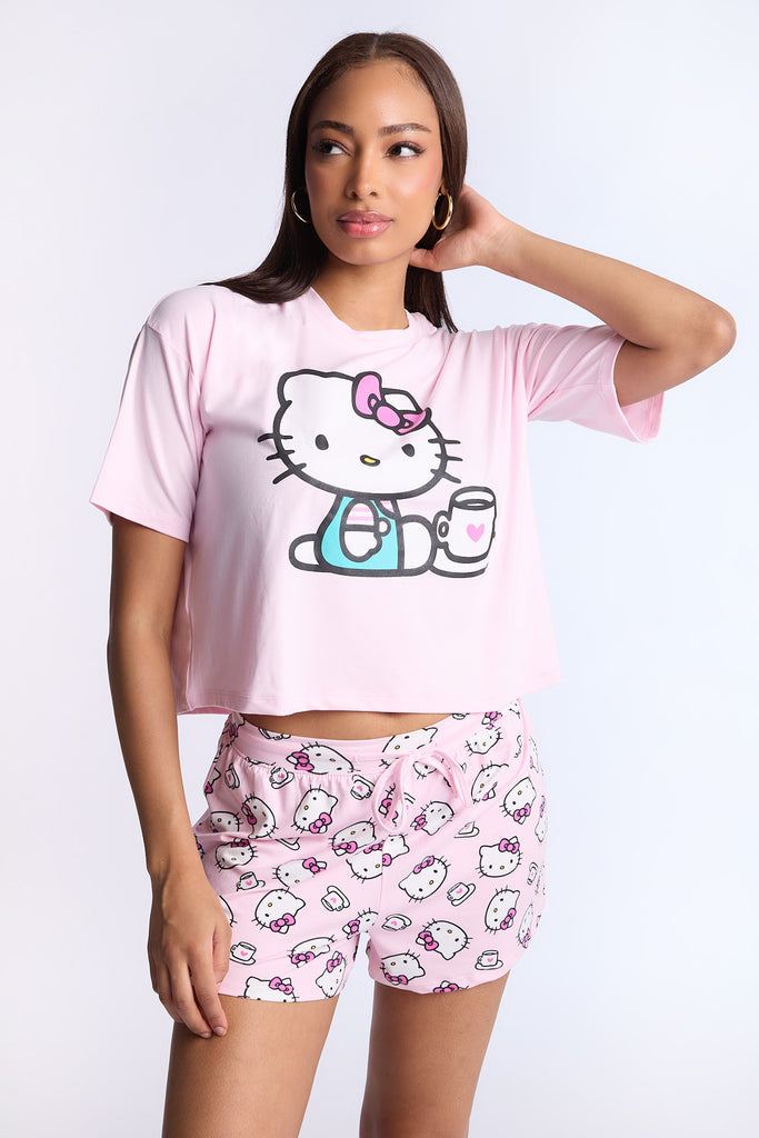 Ensemble de pyjamas 2 pièces café Hello Kitty – Amnesia